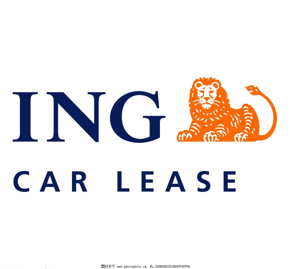ING全球性金融财团狮子图片_Logo_LOGO标识-图行天下素材网